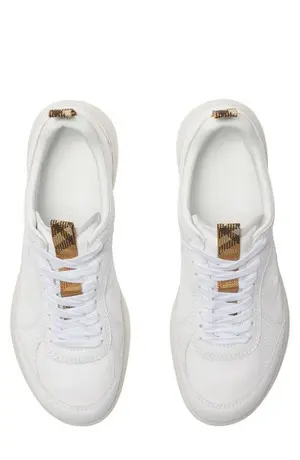 Burberry Blade Leather Sneaker - Optic White