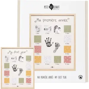 PETIT ARTICHAUT My First Year Memory Frameclean Touch Inkless Hand & Footprint Keepsake Kit