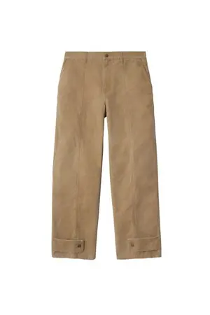 Burberry Relaxed Fit Cotton Canvas Trousers