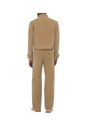 Burberry Relaxed Fit Cotton Canvas Trousers