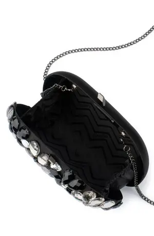 OLGA BERG Victoria Flower Embellished Clutch