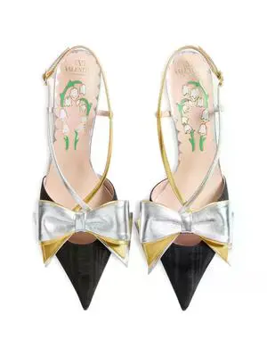Valentino Garavani Bowow Slingback Pumps - Black