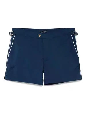 TOM FORD Pipped Trim Swim Shorts - Blue
