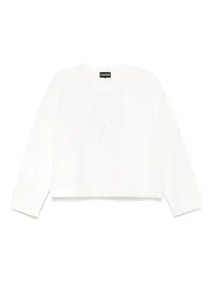 Emporio Armani Logo-embroidered Sweatshirt - White