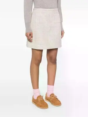 Theory A-line Tweed Mini Skirt