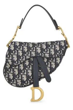 DIOR Oblique Jacquard Saddle Mini Bag