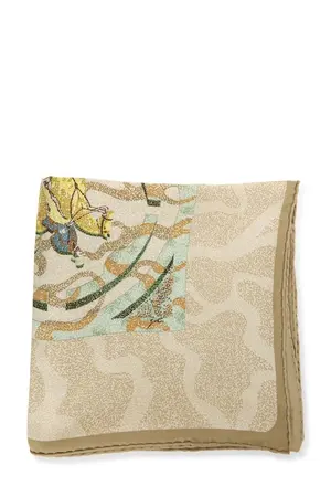 Hermès Multicolor 'peintre Du Cheval' Silk Scarf 90