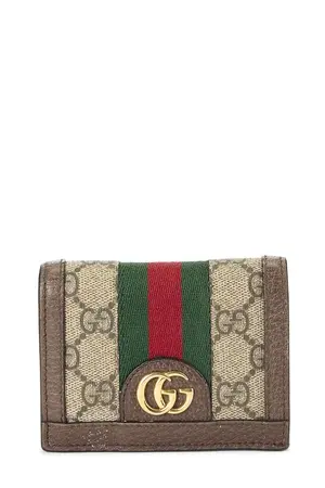 Gucci Gg Supreme Ophidia French Wallet - Brown