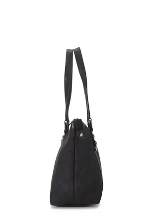 Gucci Gg Monogram Denim Tote - Black
