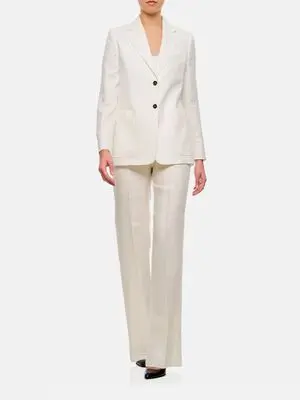 Max Mara Wide Leg Trousers - White
