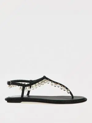 Rene Caovilla Flat Sandal - Black