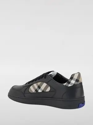 Burberry Checked Sneakers - Black