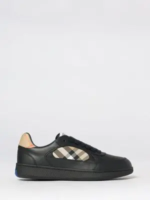 Burberry Checked Sneakers - Black