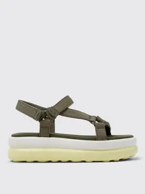 Camper Heeled Sandal - Green