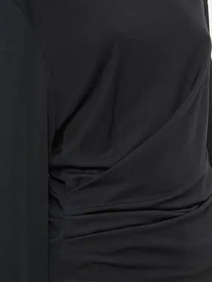 Jacquemus Draped Top - Black