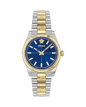 Versace Millenyium Watch, 32mm - Blue/two Tone
