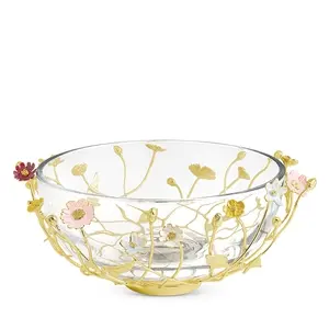 Michael Aram Wildflowers Large Glass Bowl - No Color