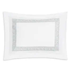 MATOUK Ophelia Percale Standard Sham - Silver
