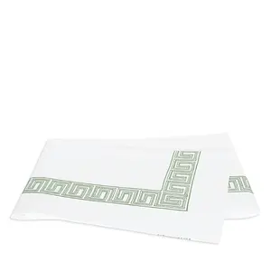 MATOUK Ophelia Percale Flat Sheet, Full/queen - Clover