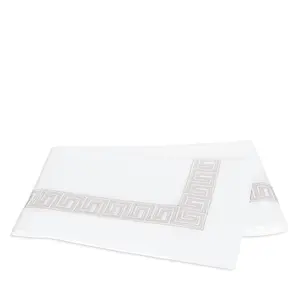MATOUK Ophelia Percale Flat Sheet, Full/queen - Dune
