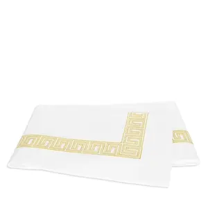 MATOUK Ophelia Percale Flat Sheet, King - Lemon