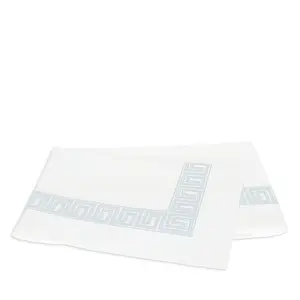 MATOUK Ophelia Percale Flat Sheet, King Light Blue