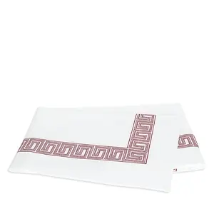 MATOUK Ophelia Percale Flat Sheet, King Red