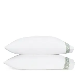MATOUK Ophelia Percale Pillowcase Pair, Standard - Clover