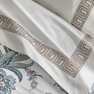 MATOUK Ophelia Percale Pillowcase Pair, King - Mocha