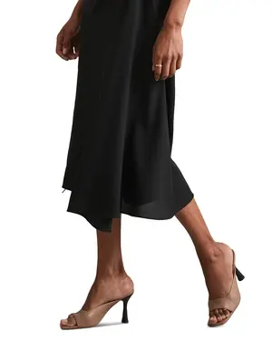 REISS Justine Square Mule Heel Shoes