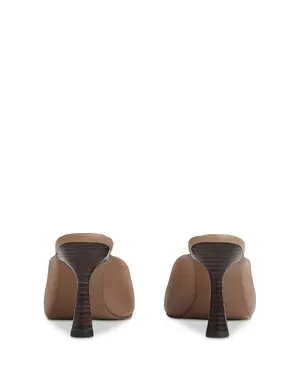 REISS Justine Square Mule Heel Shoes