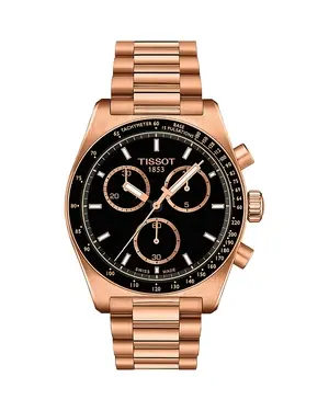 TISSOT Pr516 Chronograph Watch - Black/rose Gold