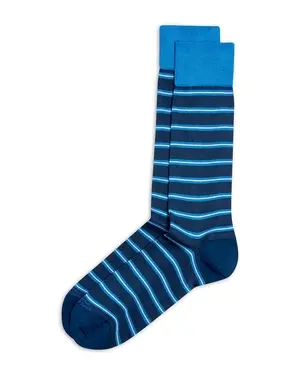 MARCOLIANI Simple Stripe Crew Socks