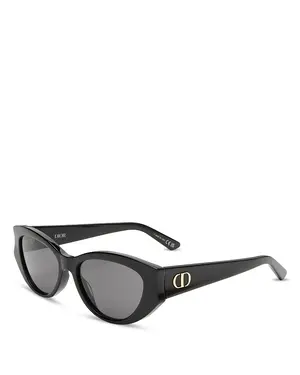 Dior Diorglow B11 Cat Eye Sunglasses - Black/smoke