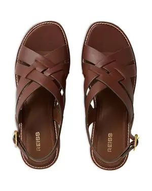 REISS Platform Wedge Sandals