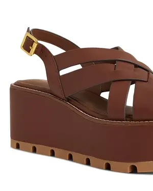 REISS Platform Wedge Sandals