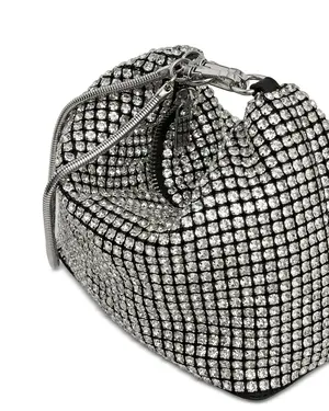 REISS Leah Crystal Pouch - Silver