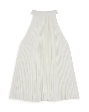 Ted Baker London Jamaya High Neck Pleated Top - Ivory