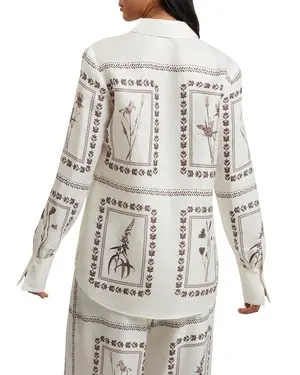 Ted Baker London Simcoa Linen & Silk Longline Shirt