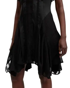 ALLSAINTS Fleur Textured Dress - Black
