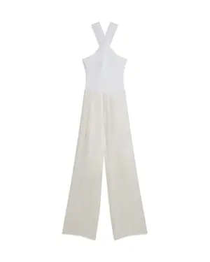 Ted Baker London Baiblu Halter Neck Knit Jumpsuit