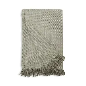 POM POM AT HOME Julian Handwoven Cotton Oversized Throw Blanket - Moss