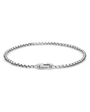David Yurman Box Chain Bracelet - Silver