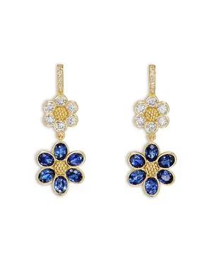 Temple St. Clair 18k Yellow Sapphire And Diamond Earrings - Gold