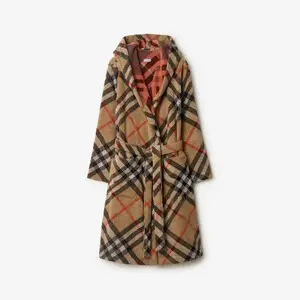 Burberry Check Cotton Robe - Sand