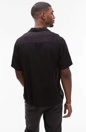 Topman Short Sleeve Camp Shirt