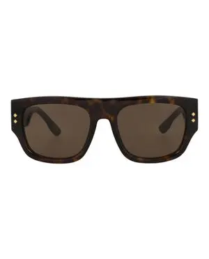 Gucci Square Frame Recycled Acetate Sunglasses - Havana/brown (gg1262s