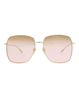 Gucci Square-frame Metal Sunglasses - Gold/pink (gg1031s