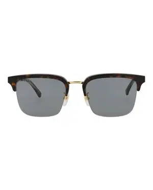 Gucci Acetate Square Frame Sunglasses - Havana/gold/grey (gg1226s
