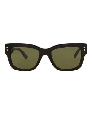 Gucci Square Frame Acetate Sunglasses - Havana/green (gg1217s